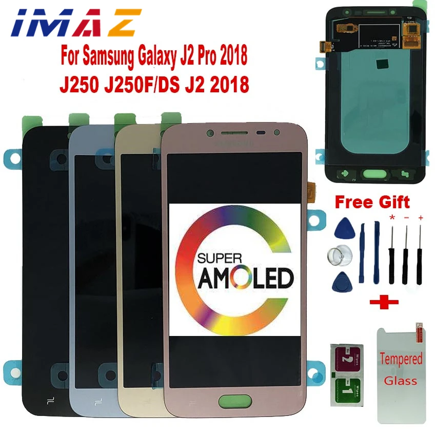 IMAZ-Orignal-5-Super-Amoled-LCD-For-SAMSUNG-Galaxy-J2-Pro-2018-J250 ...