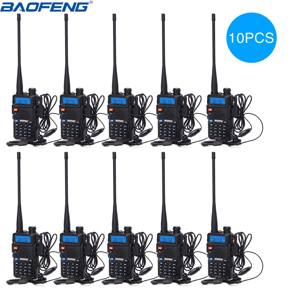 4-10Pcs-BaoFeng-UV-5R-Portable-Walkie-Talkie-Upgrade-Version-Baofeng ...