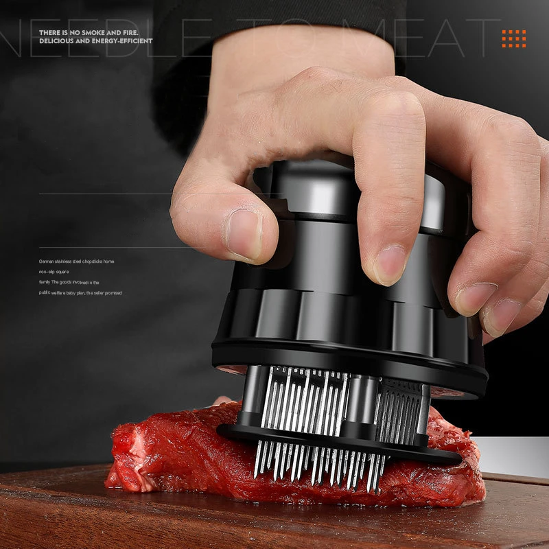 56 Blades Needle Meat Tenderizer Stainless Steel Knife Meat Beaf Steak ...