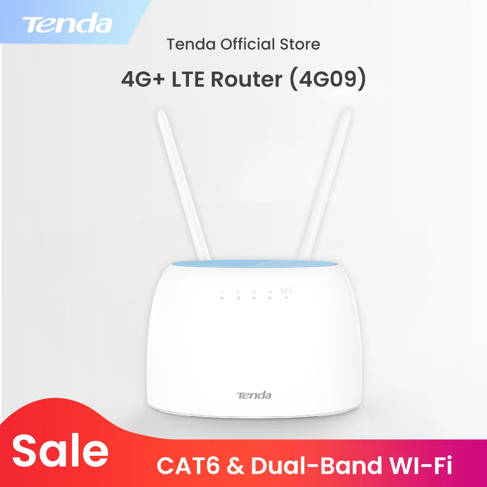 Tenda 4G09 2.4G/5.0GHz Smart Dual Band AC1200 Wireless Hotspot WiFi ...