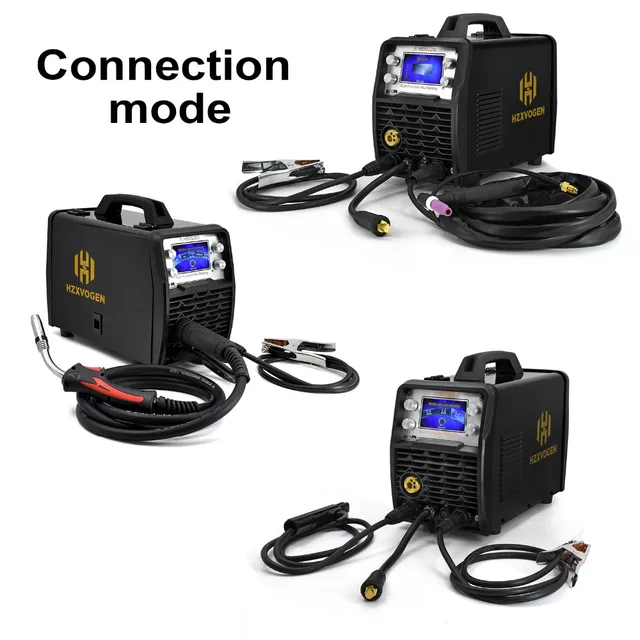 HZXVOGEN 4 In 1 HBM2280 200A Synergy Semi-automatic Welding Machine Inverter Welder Gasless Gas ...