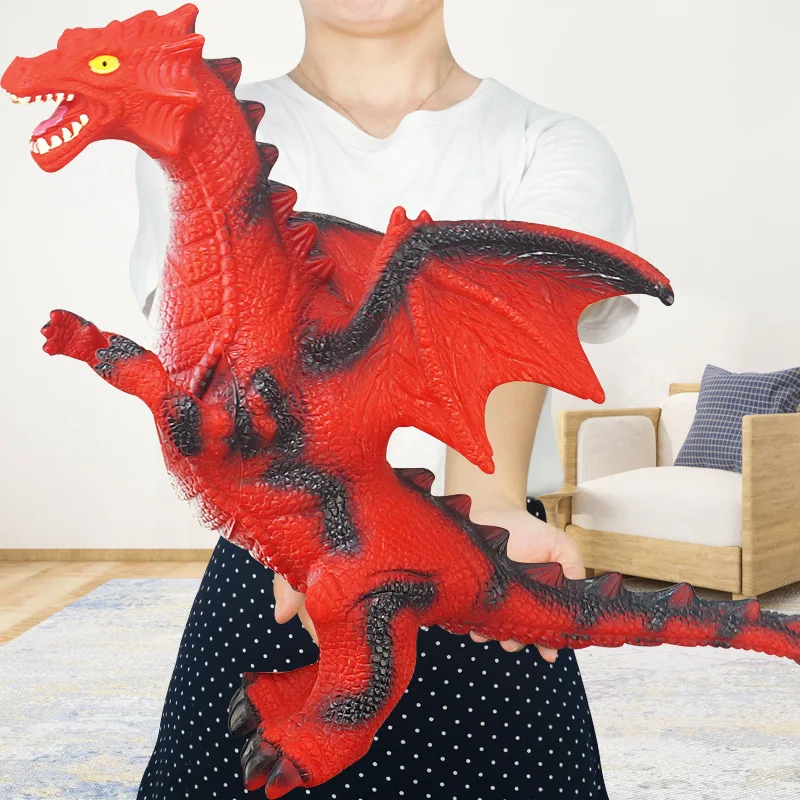 39cm-Dinosaur-Model-Children-s-Toy-Soft-Rubber-Large-Flying-Dragon-Will ...