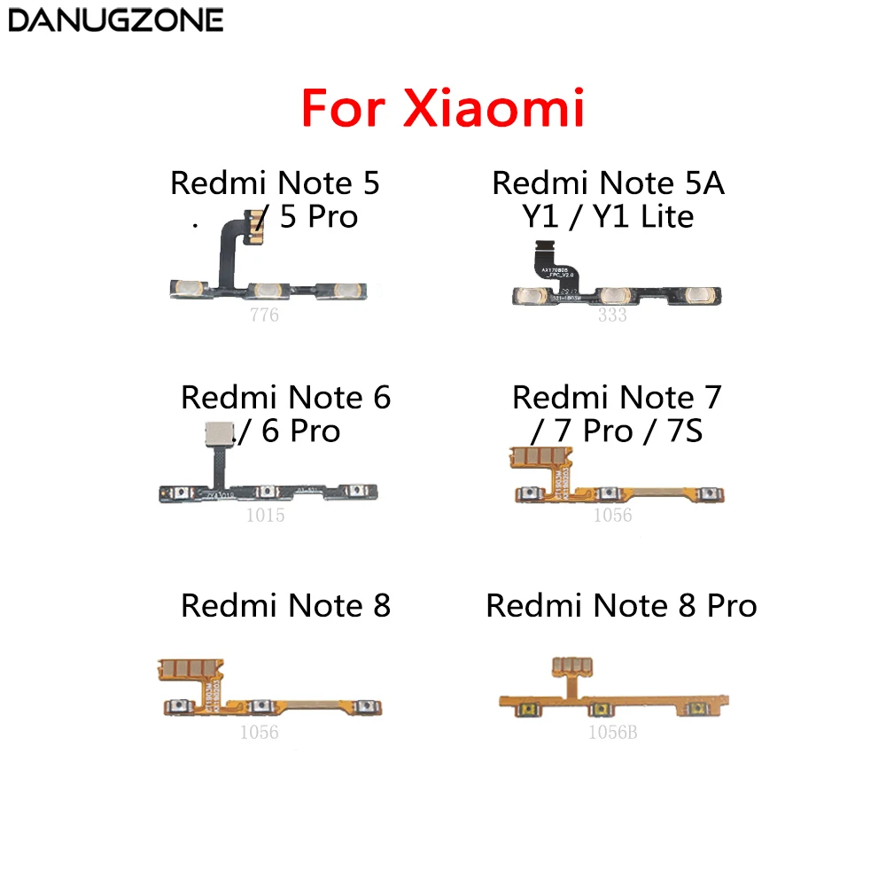 Botón de encendido para Xiaomi Redmi NOTE 8 Pro 7 7S 6 5 5A ...