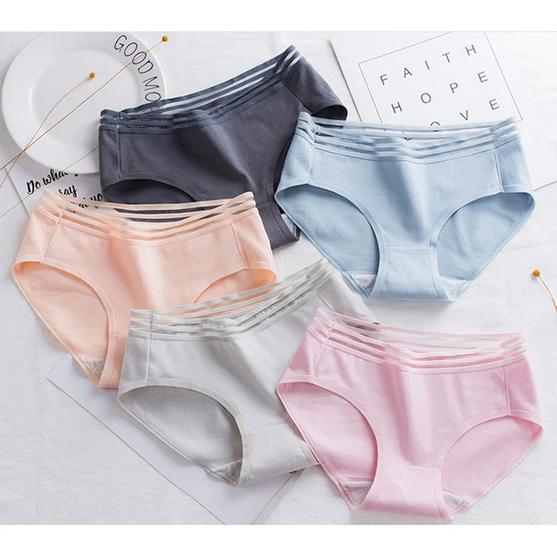 Ropa interior de algodón para adolescentes, bragas de cintura baja ...