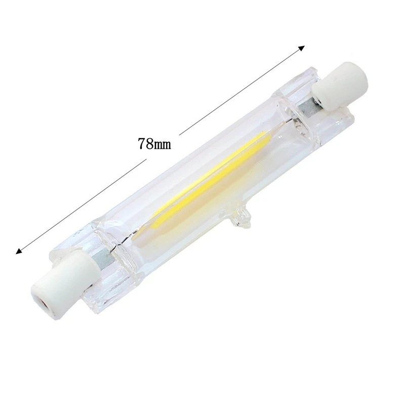 High Power LED R7s COB Glass Tube 118mm 78mm COB Light Bulb AC1110V ...