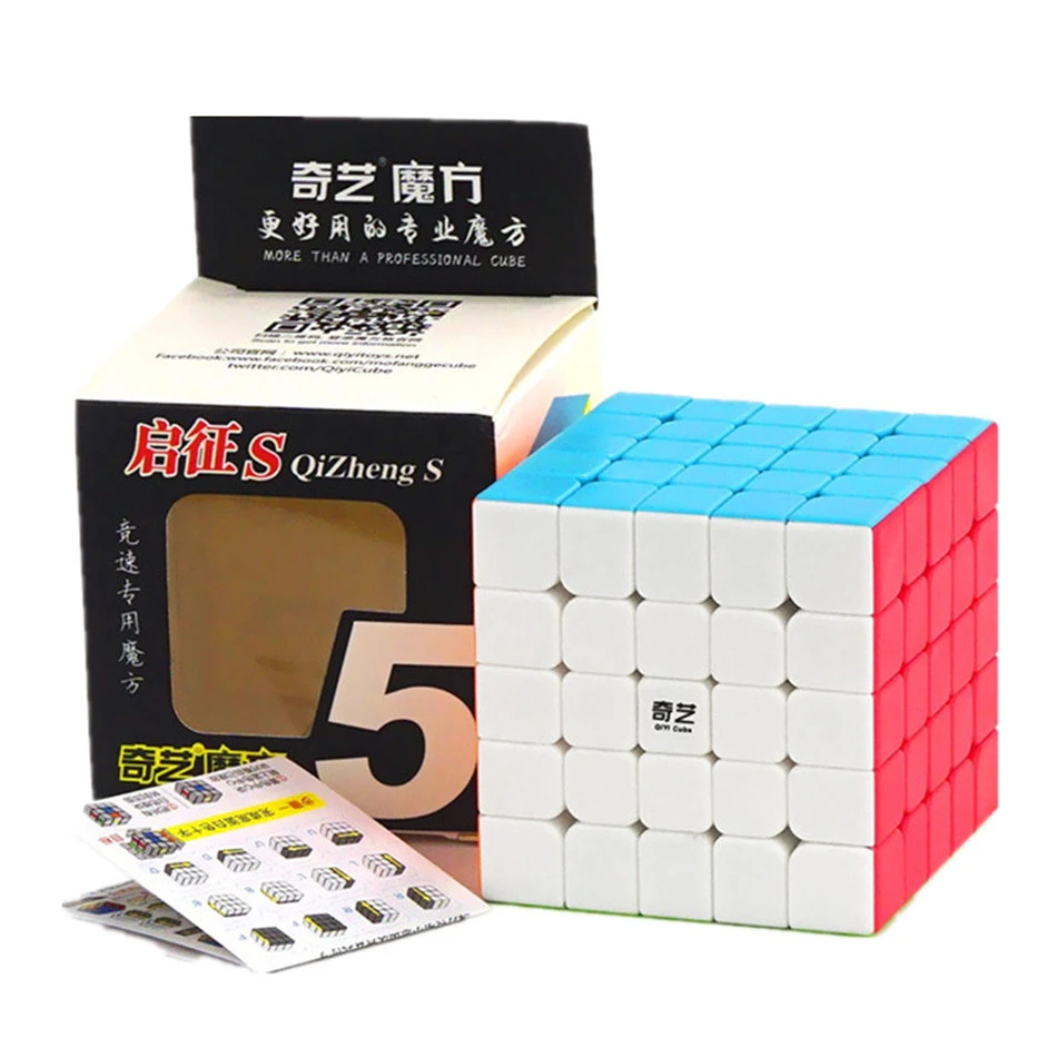 Qiyi 5x5 Cube Qizheng S 5x5x5 Magic Cube 5x5 Stickerless Qizheng Anti ...