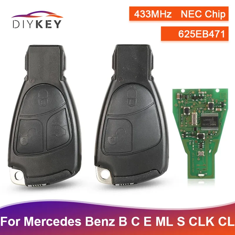 DIYKEY-FCC-ID-IYZ-3312-433MHz-NEC-Chip-For-Mercedes-Benz-W169-W202-W203 ...