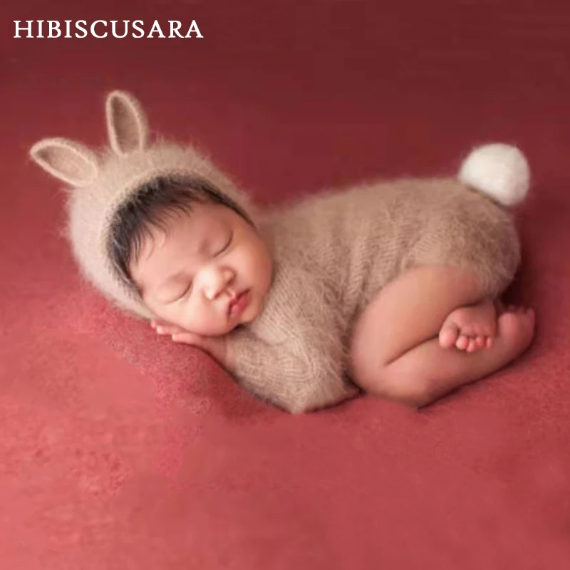Wollen-Knitting-Infant-Baby-Clothing-Rompers-Cute-Bunny-Newborn-Photo ...