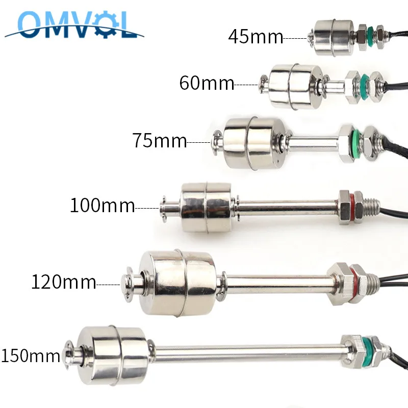 Water Level Sensor Liquid Float Switch (stainless steel) 45MM/60MM/75mm ...