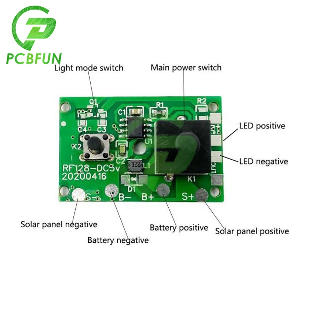 1.2V Solar String Light Circuit Board with Switch Solar String Light ...