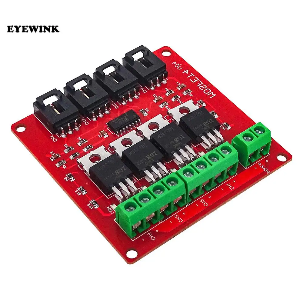 4 Channel Way Route Button IRF540 V4.0+ MOSFET Switch Module For DC ...