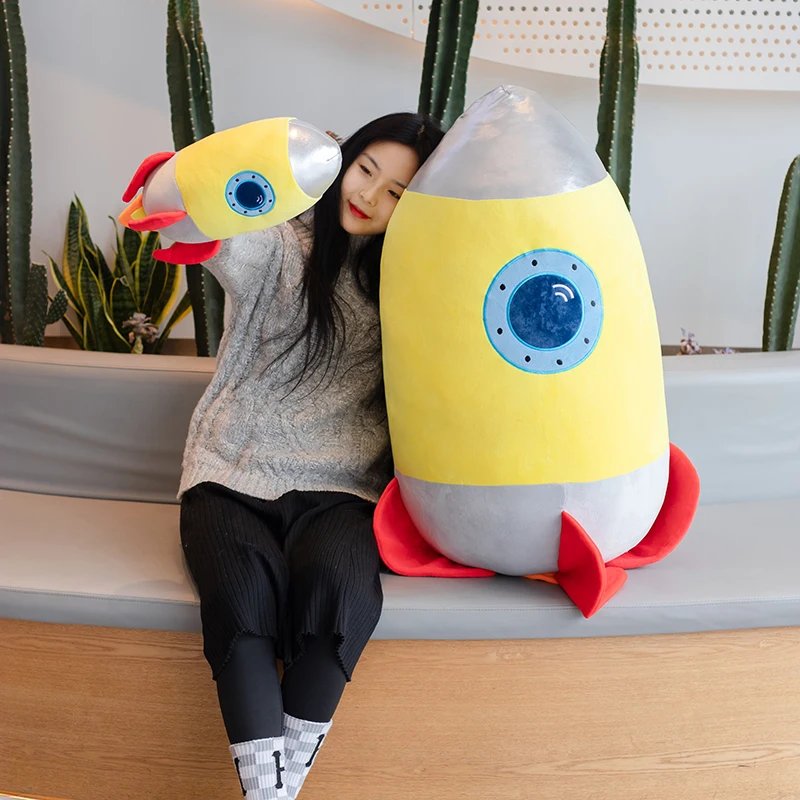 Space Rocket Cartoon Soft Stuffed Toys - KawaiiMerch.com