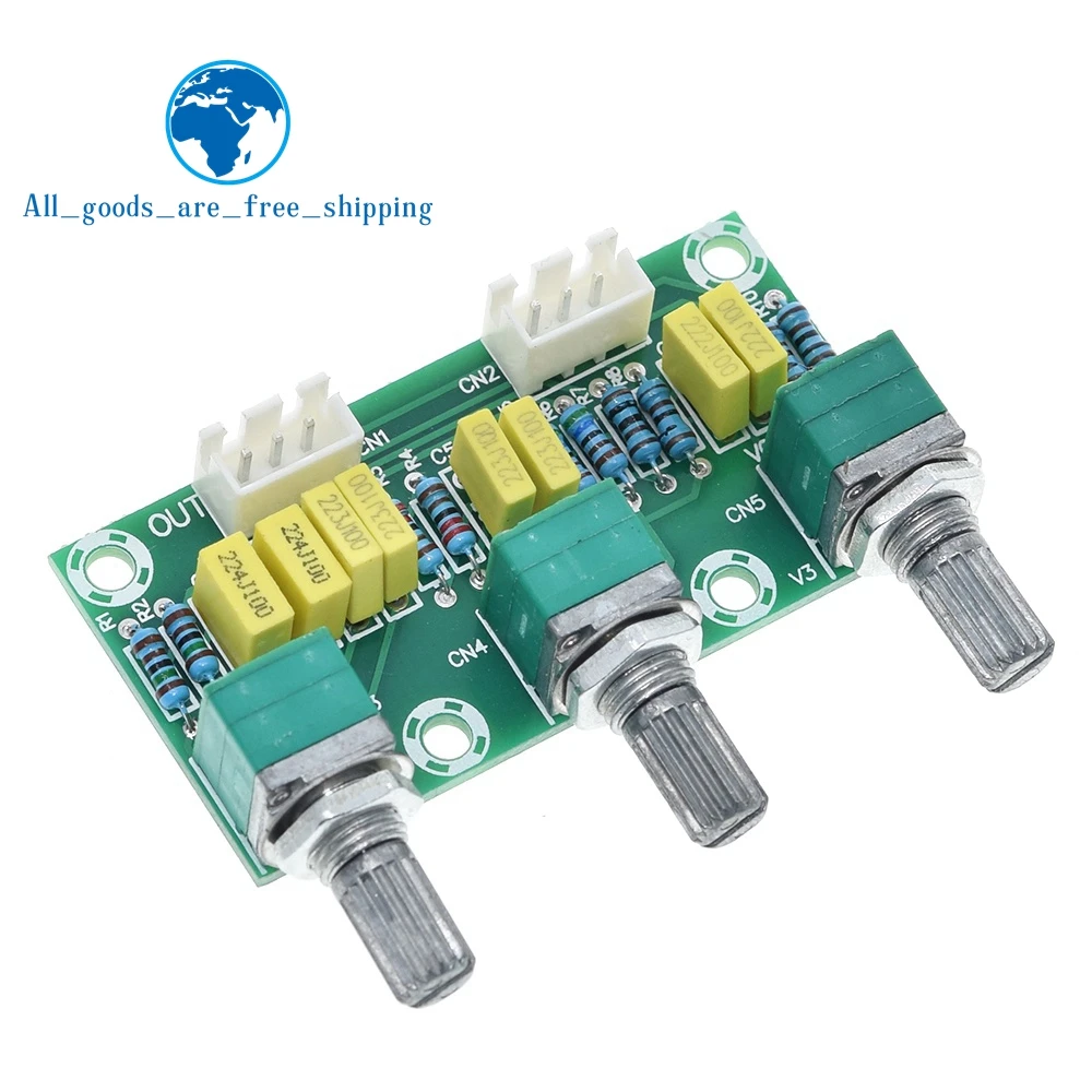 XH M802 패시브 톤 보드 앰프 프리 앰프 전원 모듈 낮은 높은 사운드 조정 eleonic Diy 전자 PCB 보드|반도체 ...