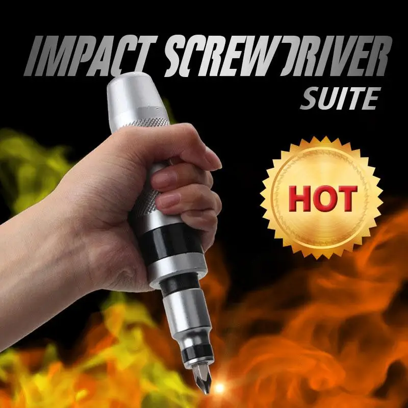 7pcs/set Impact Screwdriver Suite Multi purpose Heavy Duty Shock screw ...