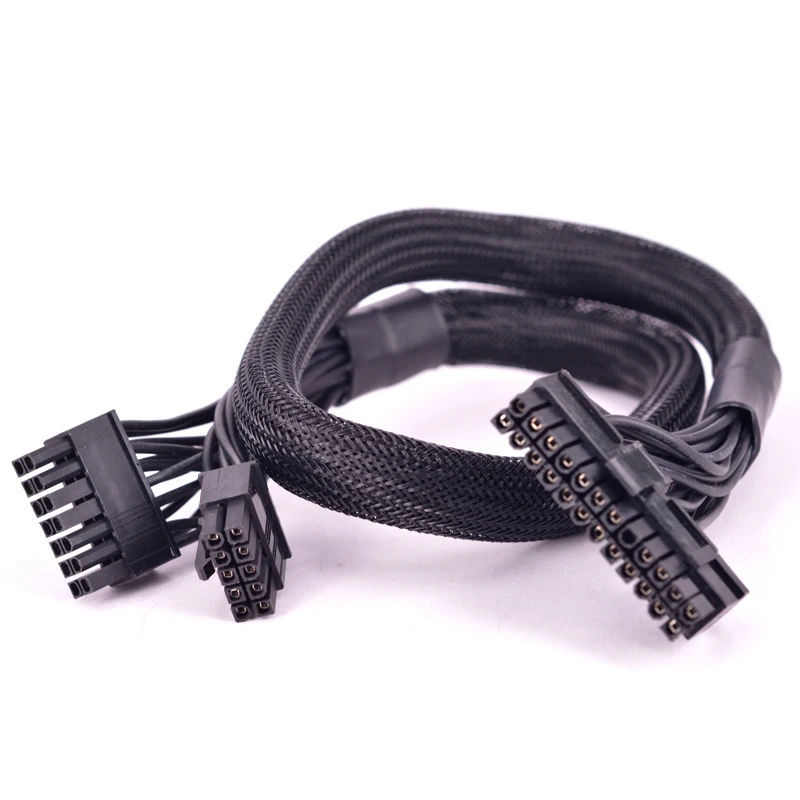 14pin +10pin To 24pin Atx Power Supply Cable 20+4pin With Sleevefor ...