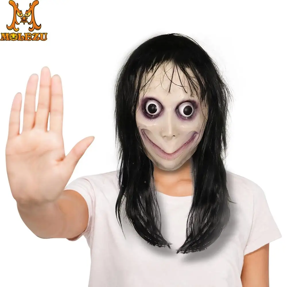 Molezu-Funny-Scary-Party-Mask-Latex-Clown-Cosplay-Full-Head-Momo-Mask ...