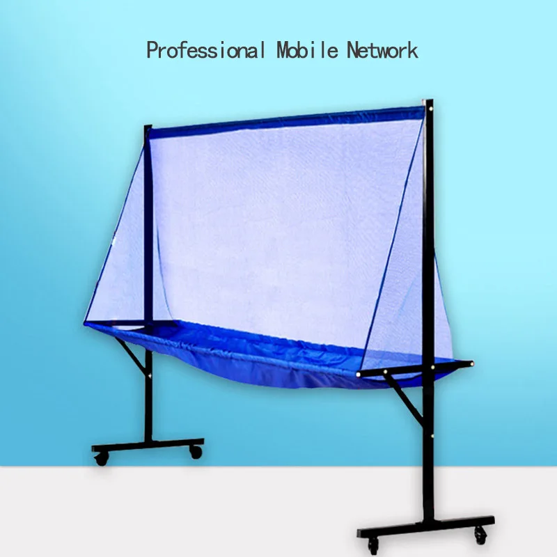 Huieson Mobile Standing Frame Table Tennis Ball Catch Net with Roller ...