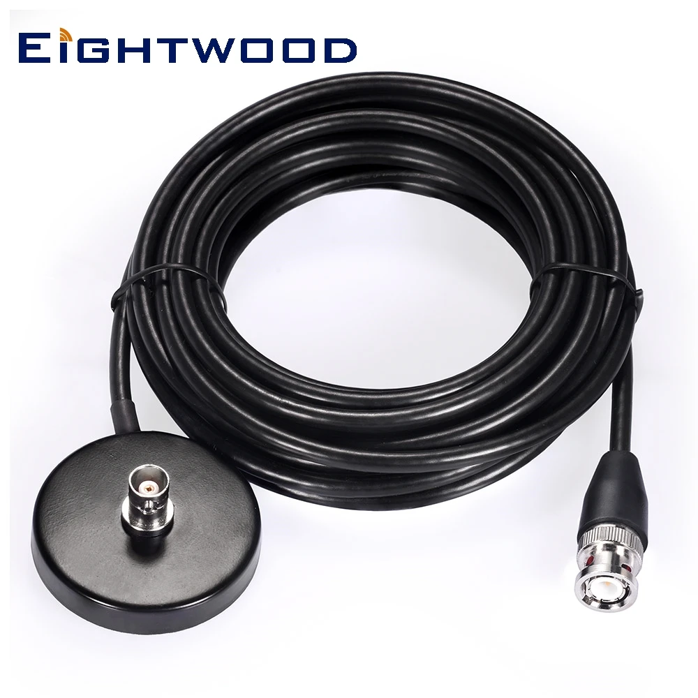 Eightwood-Ham-Radio-Antenna-Magnetic-Base-with-3m-9-84ft-Extension-Cable-BNC-Connector-for ...