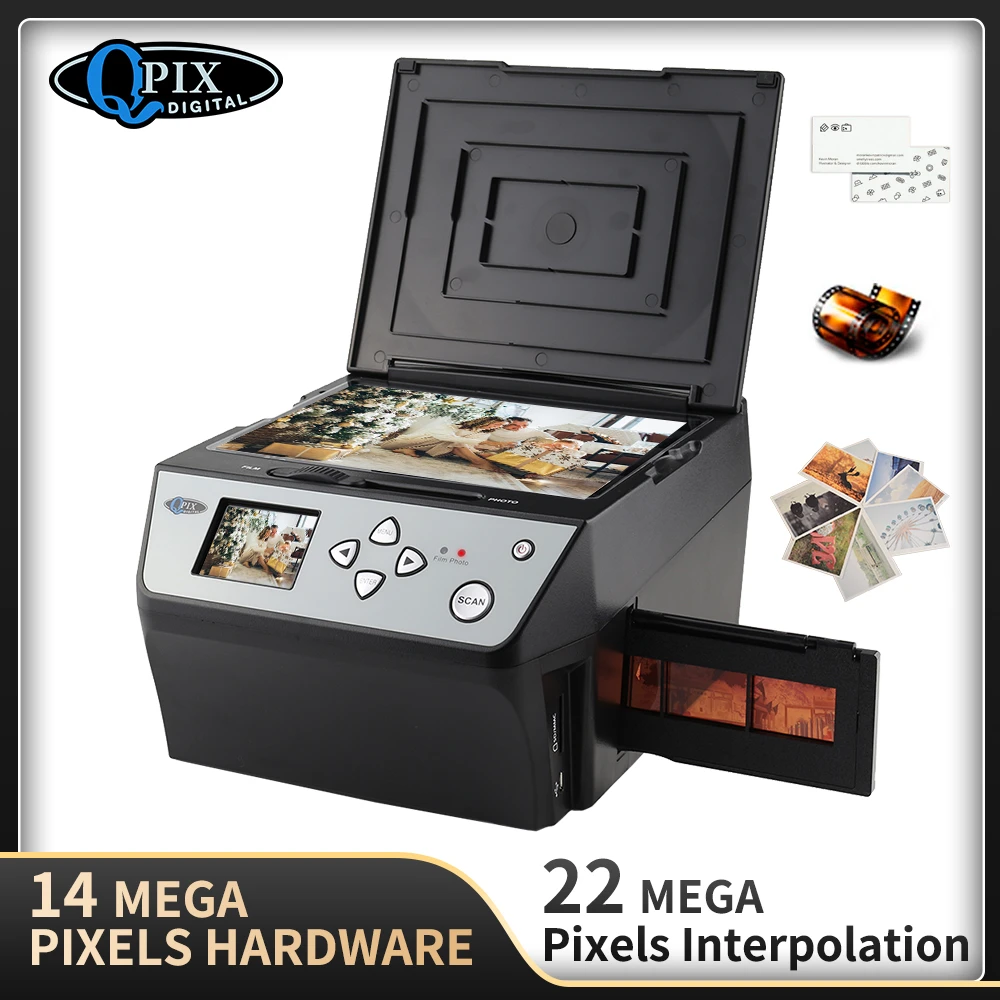 22 Mega Pixels 4 In 1 Combo Photo And Digital Film Scanner 135 Negative Converter Photo 35 Mm ...