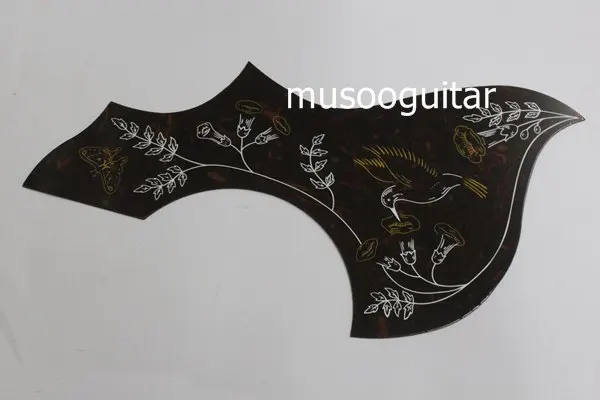 2 Pcs 1mm thickness 41" Hummingbird Flower Folk Acoustic Guitar ...