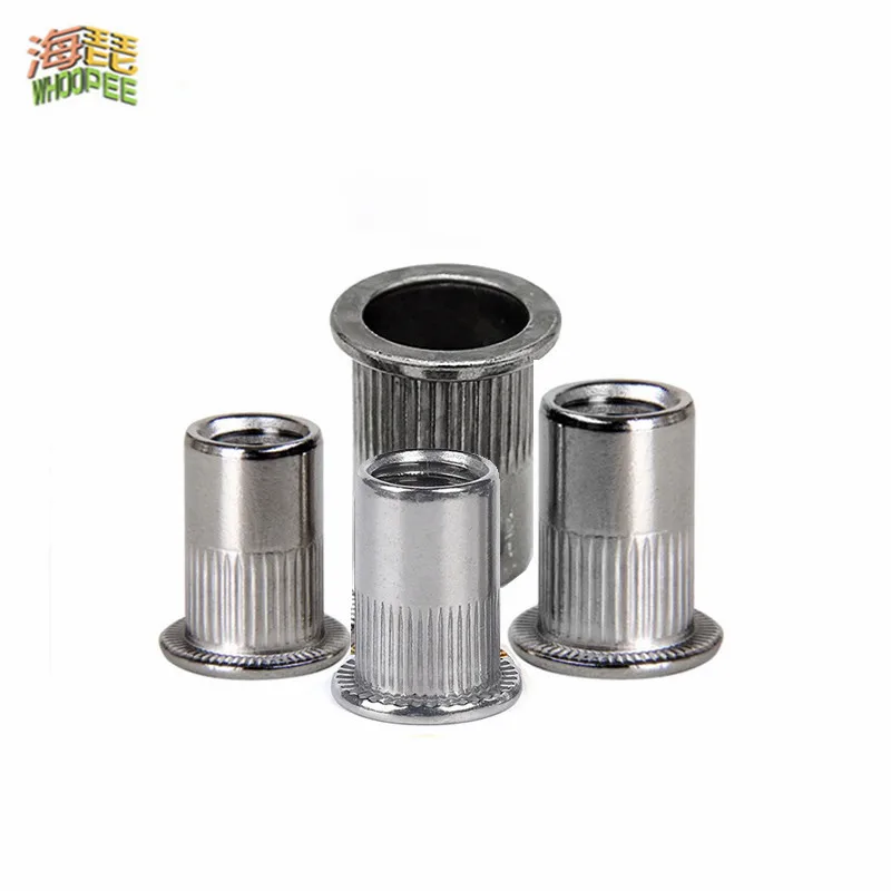 10Pcs-M3-M4-M5-M6-M8-M10-M12-304-Stainless-Steel-Rivnut-Flat-Head ...