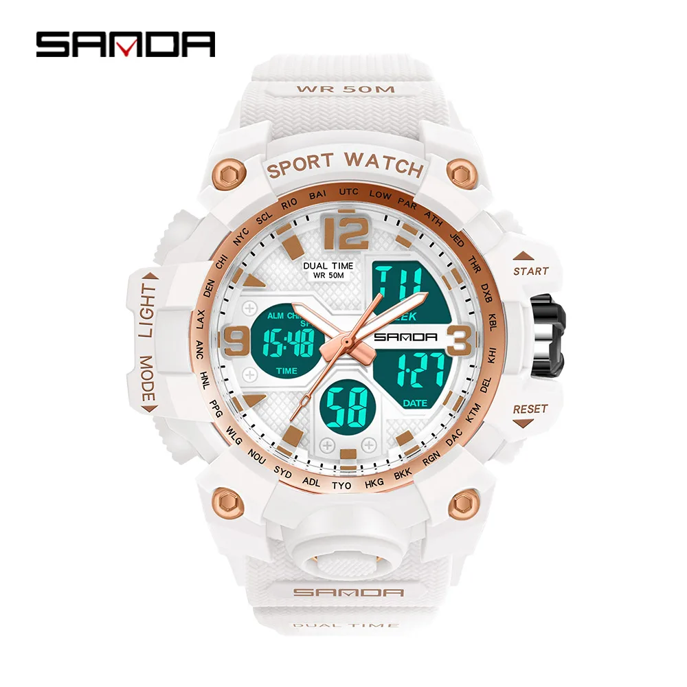 SANDA-Fashion-Sports-Women-s-Watches-Multifunction-Waterproof-Watch ...