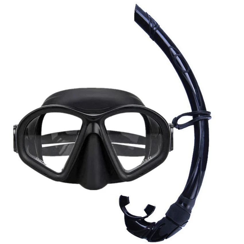 Professional Low Volume Diving Mask And Silicone Snorkel - Diving Masks ...