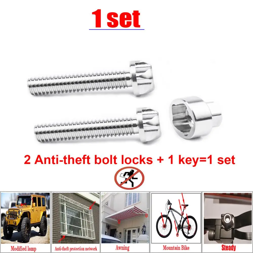 Bolt Security Anti Theft Screws Bolt Nuts M6 M8 M10 Bolt Screw ...