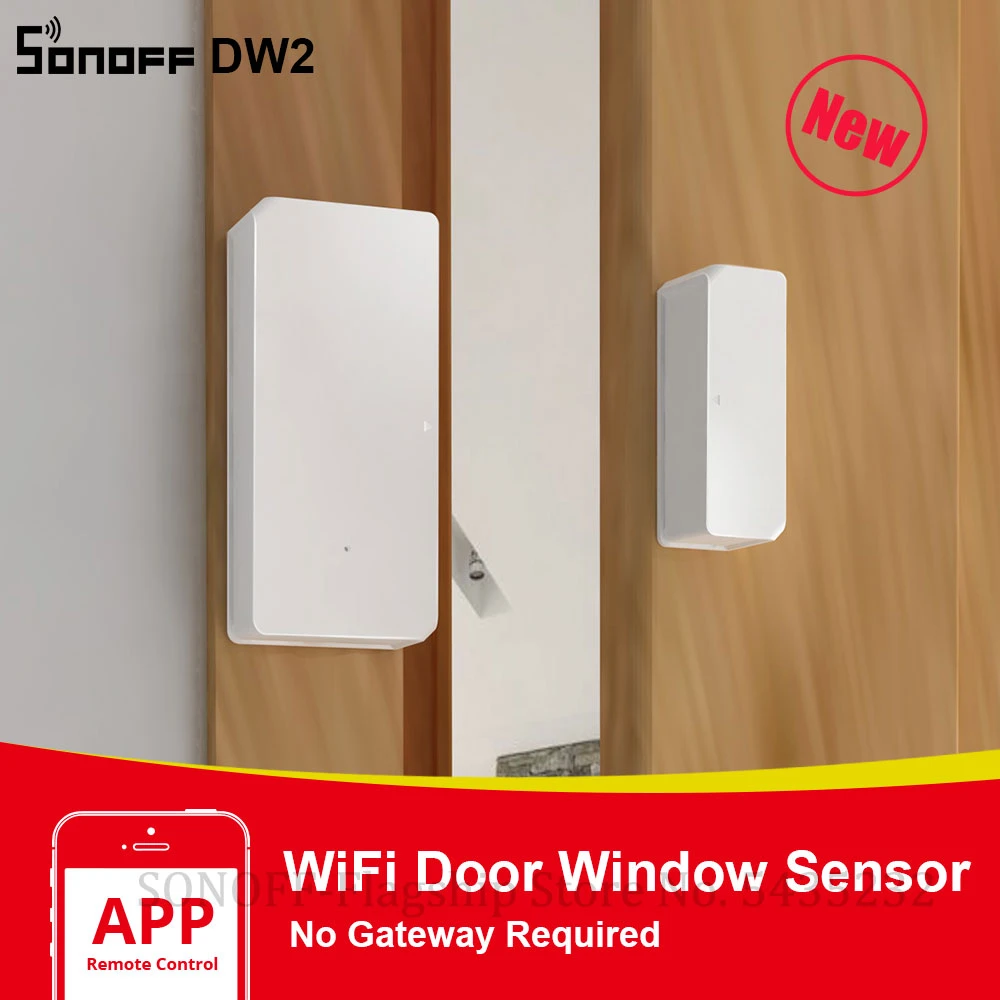 Itead Sonoff Dw2 Wifi Wireless Door Window Sensor Detector Wifi App Notification Alerts Smart ...