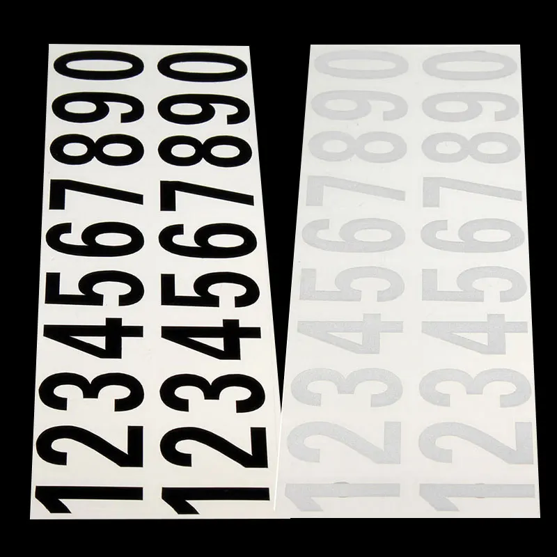 2pcs House Door Street Address Mailbox Number Or Car Digits Numeral Car ...