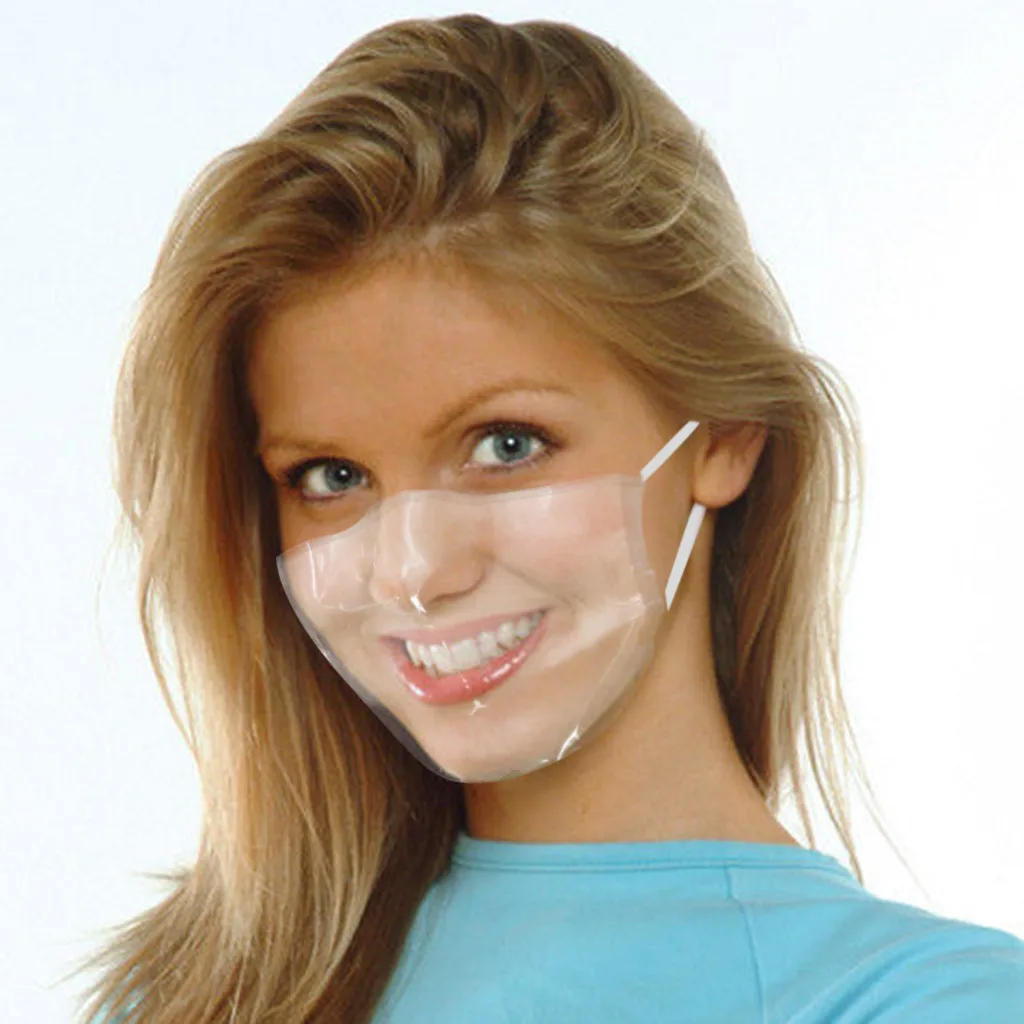 1pc-Mascarilla-Adult-Transparency-Transparent-Lip-Mask-Mask-With-Clear-Window-Visible-Expre ...