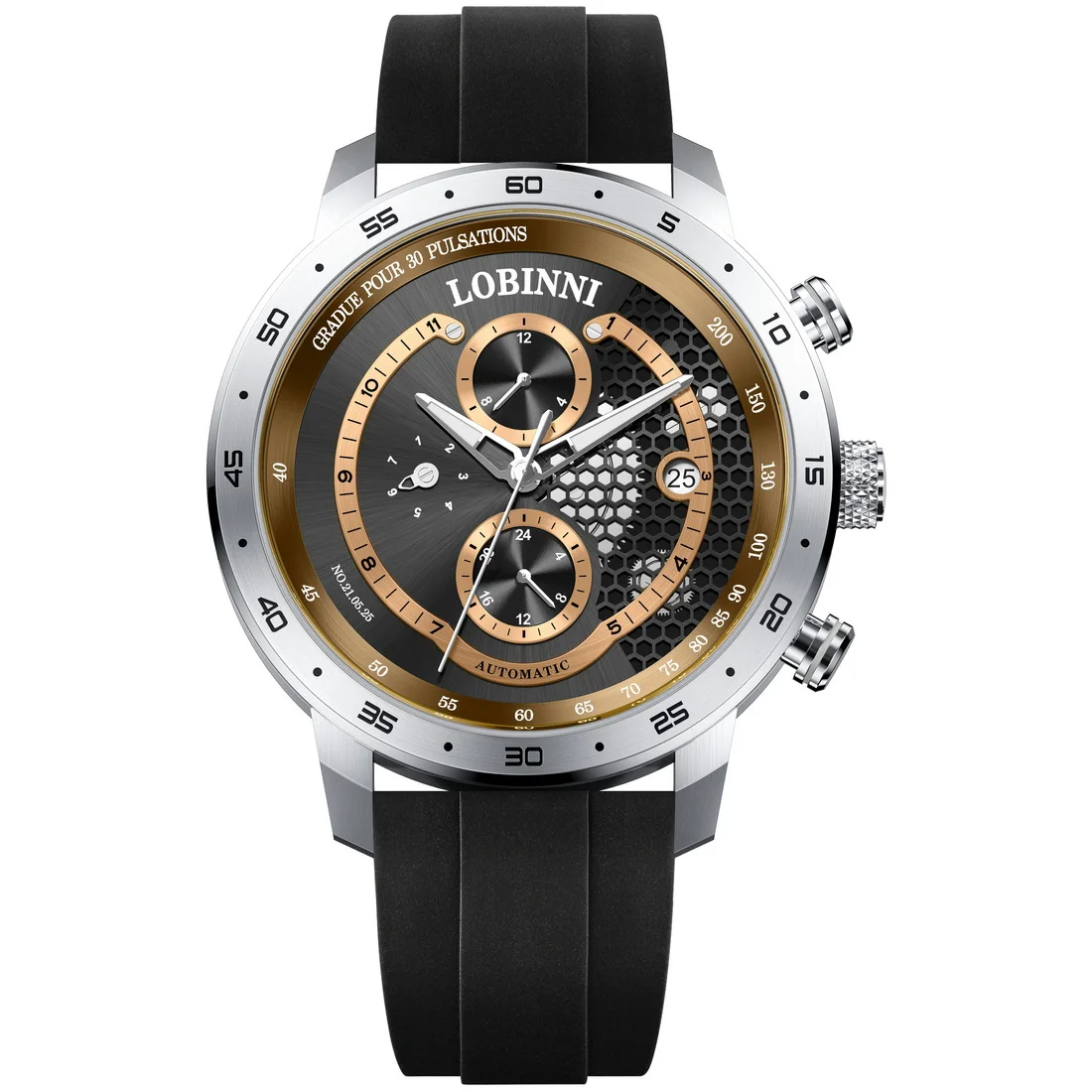 LOBINNI-Mens-Automatic-Watches-Fashion-Male-Watch-Sport-50m-Waterproof ...