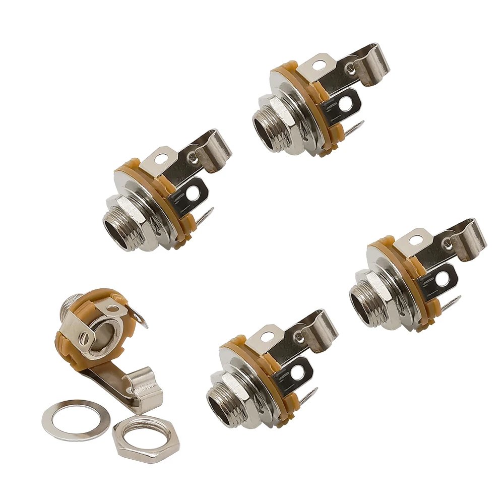 Connecteur-Souder-Nickel-6-35mm-1-4-Mono-Audio-Jack-crou-de-Panneau-de ...