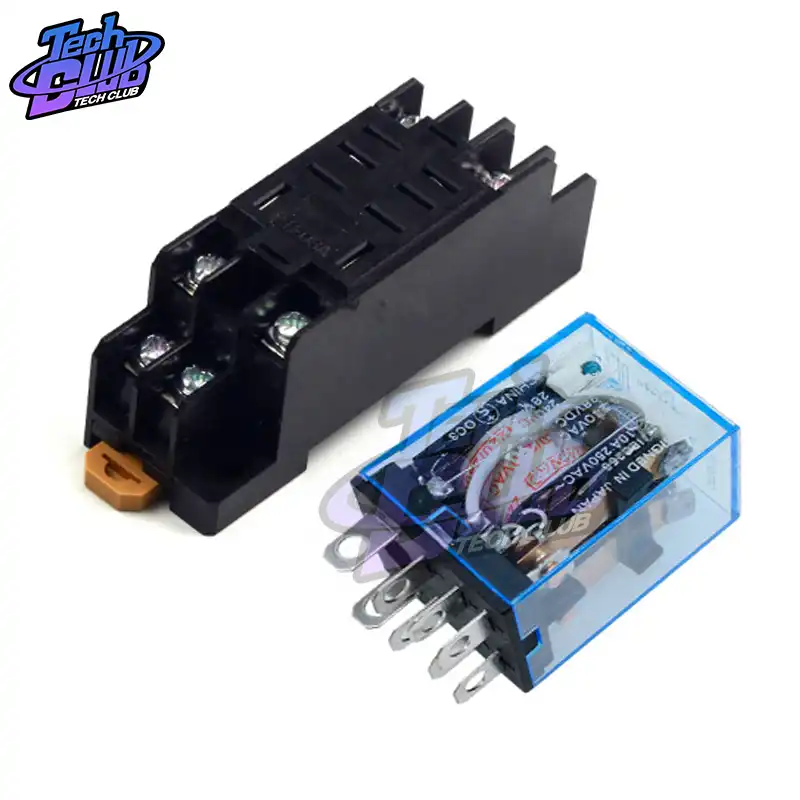 Coil Power Relay LY2NJ AC 220V DC 12V 24V 10A Mini Electromagnetic Relay Electronic Omron Module ...