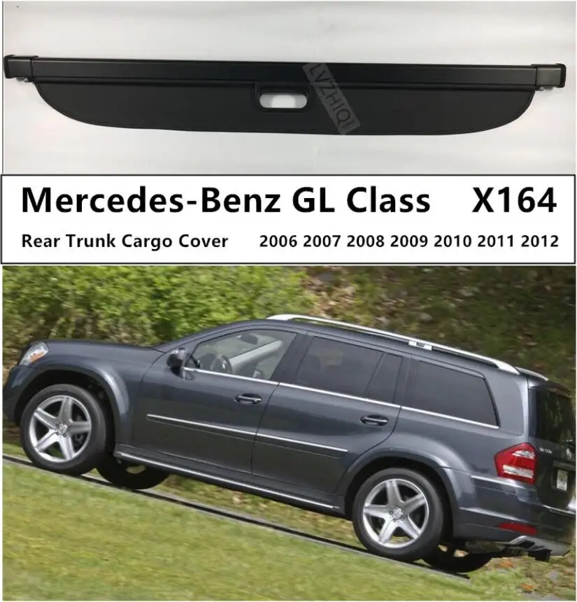For Rear Trunk Cargo Cover For Mercedes-Benz GL Class X164 GL350 GL400 ...