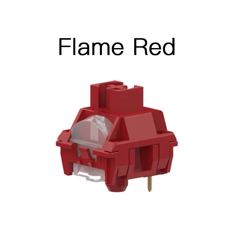 Teclado mecánico lineal TTC Flame Red Switch, 45g, resorte de 24,5mm, 3 ...