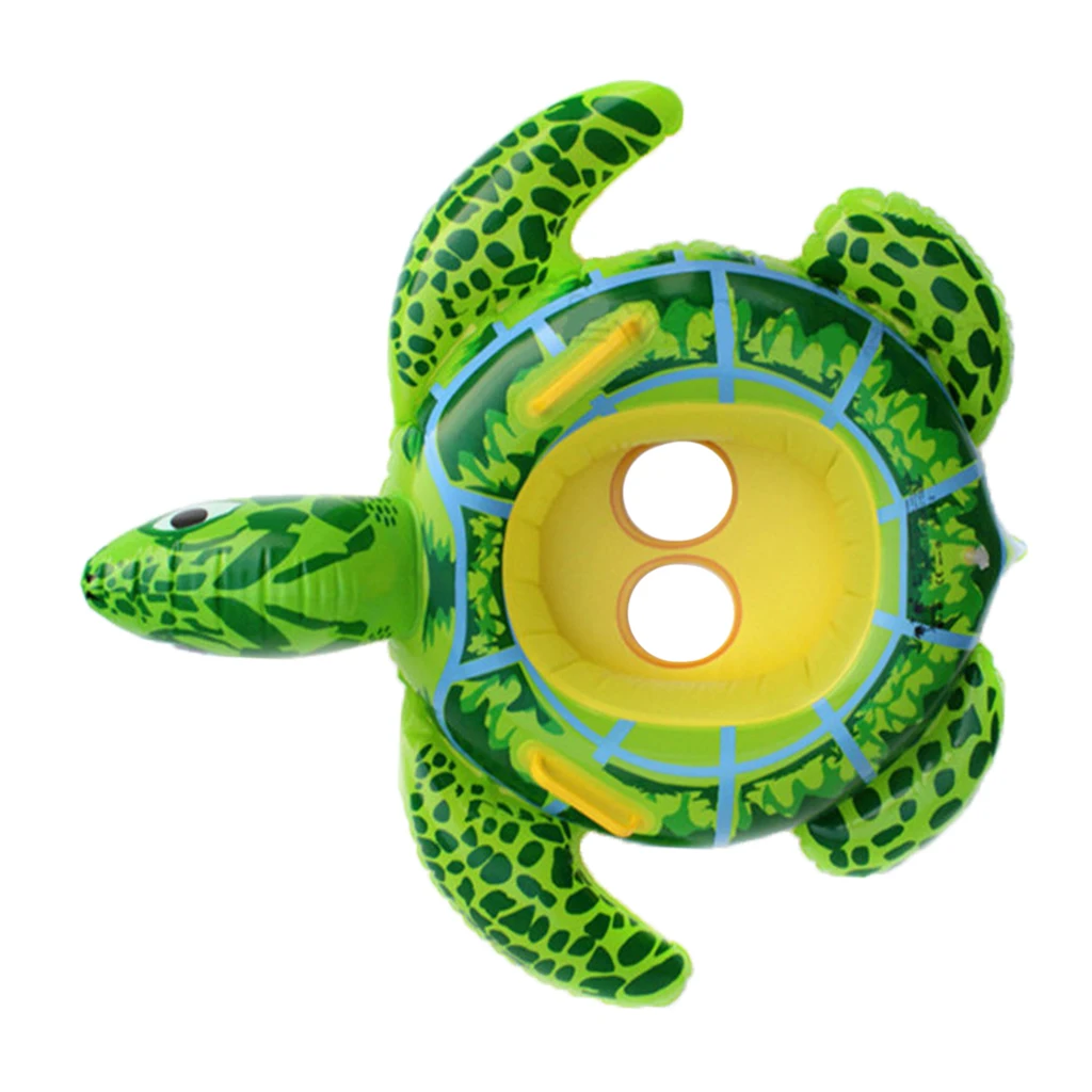 Lil Sea Turtle Ride On Inflatable Kids Swimming Pool Float Raft Beach ...