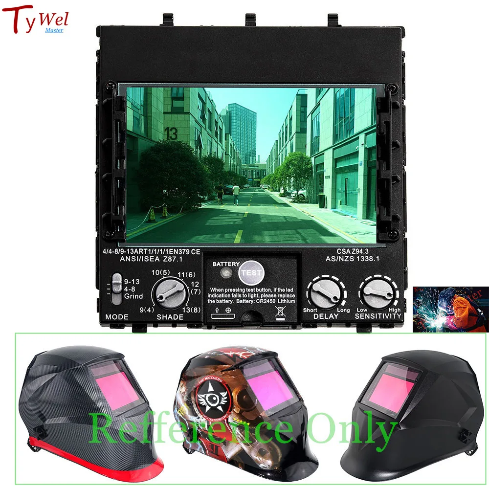 Welding Filter View Size 100x65mm (3.94x2.56in) Solar 4 Sensors Auto ...