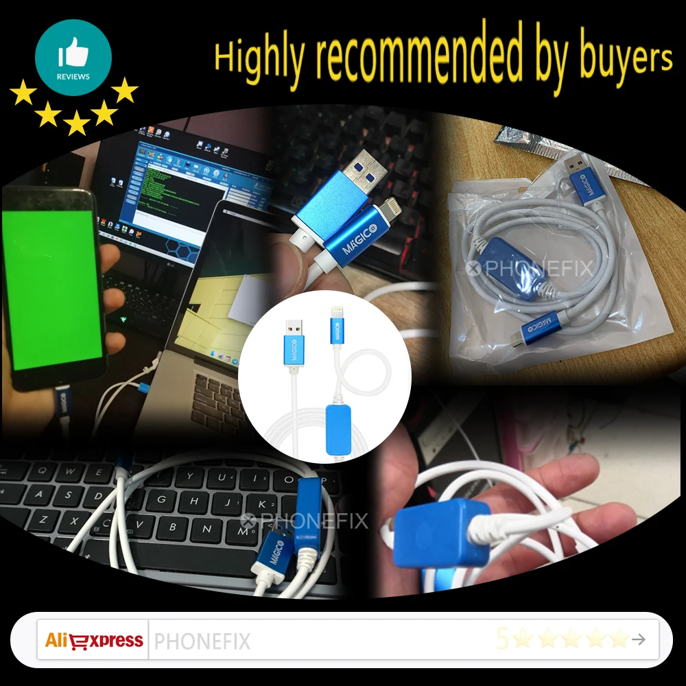 MAGICO Cable OEM DCSD para puerto serie de iPhone, Cable de ingeniería ...