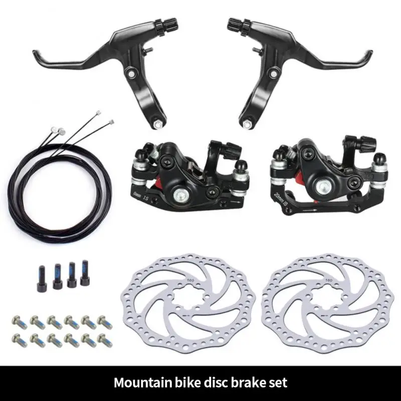 Bicycle-Brake-Set-Aluminum-Alloy-Mountain-Bike-Disc-Bicycle-Folding-A-B ...