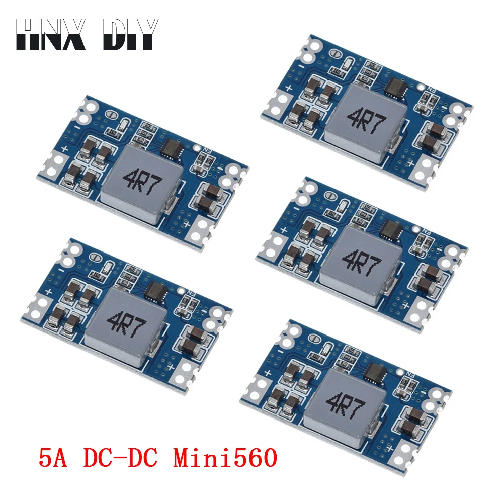 5pcs 5A DC-DC mini560 step-down stabilized voltage supply module output 3.3V 5V 9V 12V Mini 560 ...