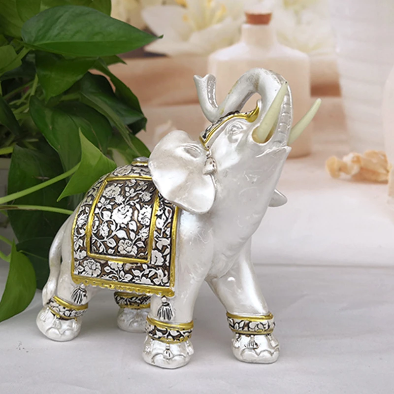 Resin Elephant Living Room Wine Cabinet TV Cabinet Decoration Creative ...