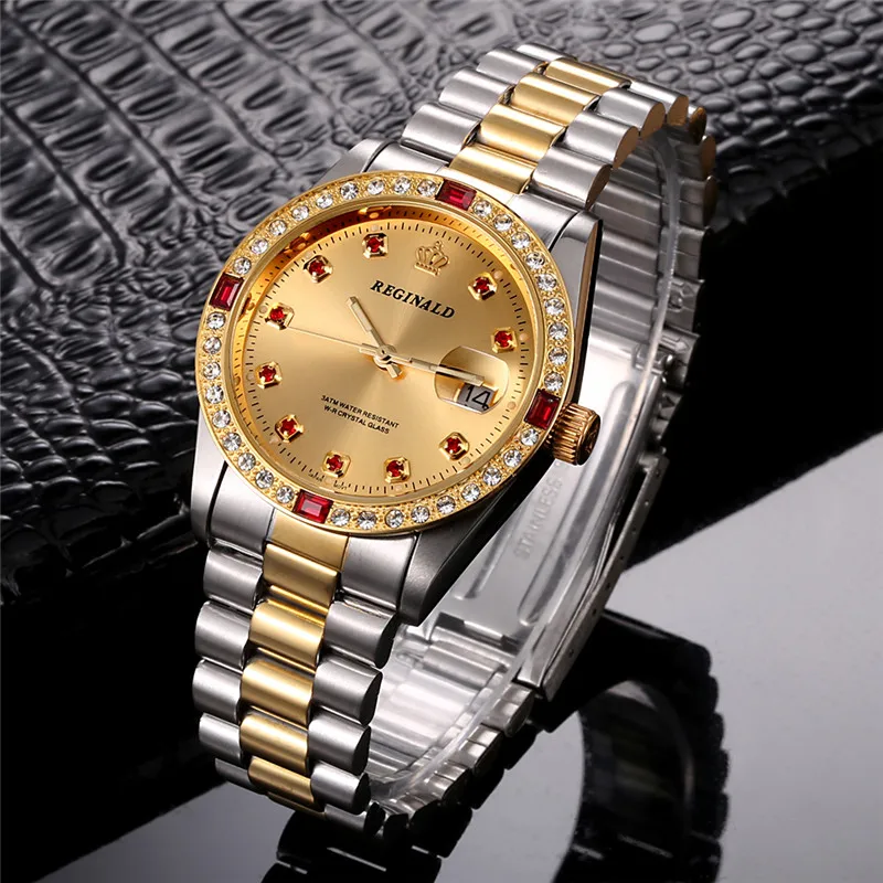 2020-New-Reginald-Watches-Men-Luxury-Gold-Watches-Stainless-Steel-Date ...