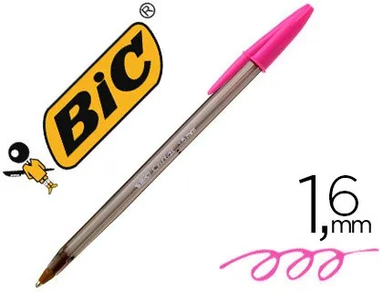 Led Paper, Bic Crystal Pen, Pink, 1,6mm Tip (20 Pcs Pack), Pens, School ...