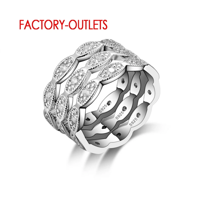 Wedding-Party-Rings-Set-For-Women-Fashion-Vintage-925-Engagement-Finger ...