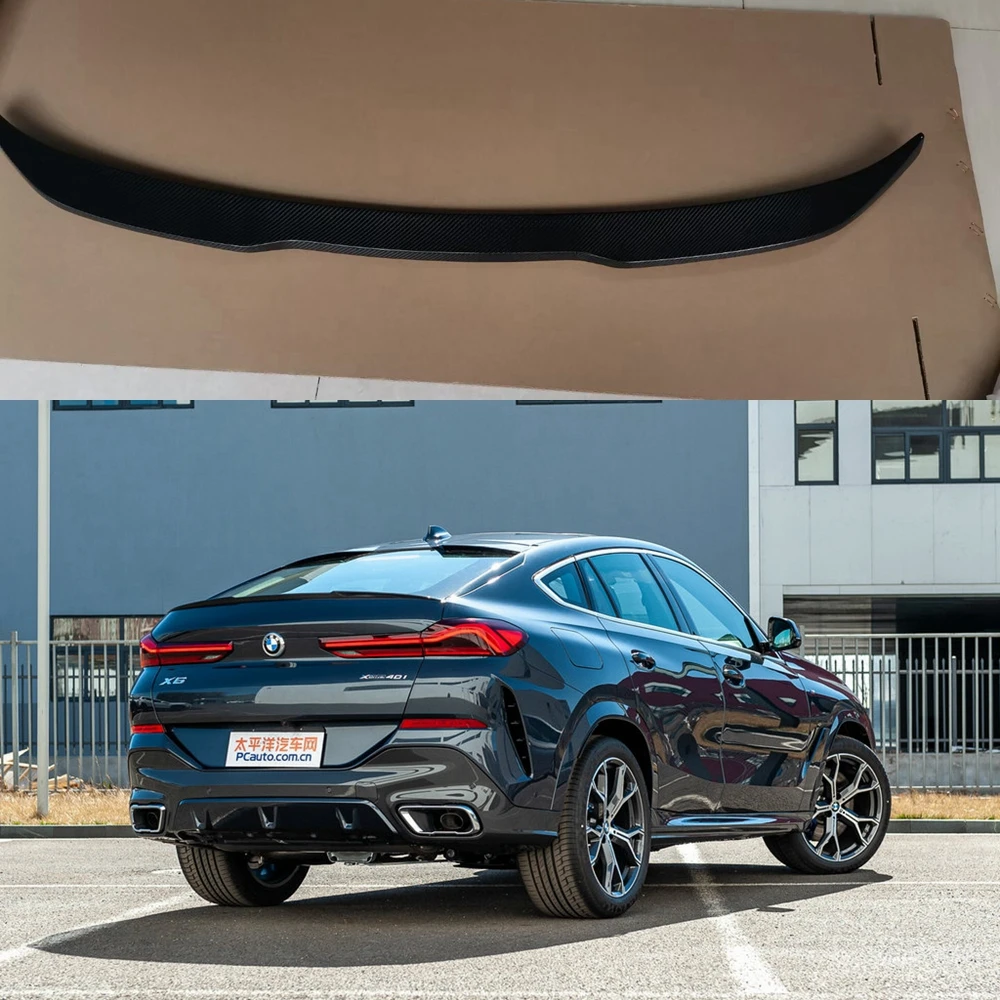 Carbon Fiber Rear Trunk Spoiler For Bmw 2020+ X6 G06 & F96 (x6m), Oem ...