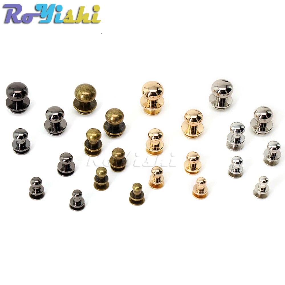 RIVET,Nickel-Monk Head 10mm--Rivets à vis en alliage métallique, 10 ...