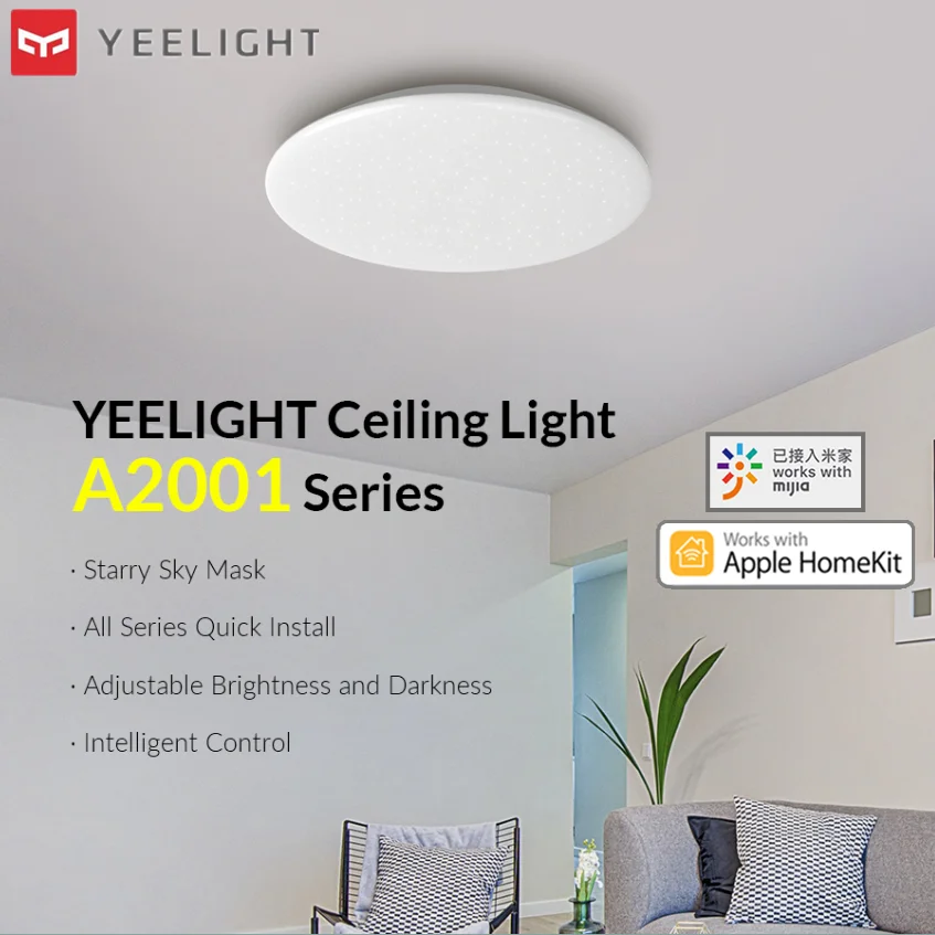 New Yeelight ChuXin A2001 Series Smart Ceiling Light Star Version AC220V Work For MiHome Apple ...