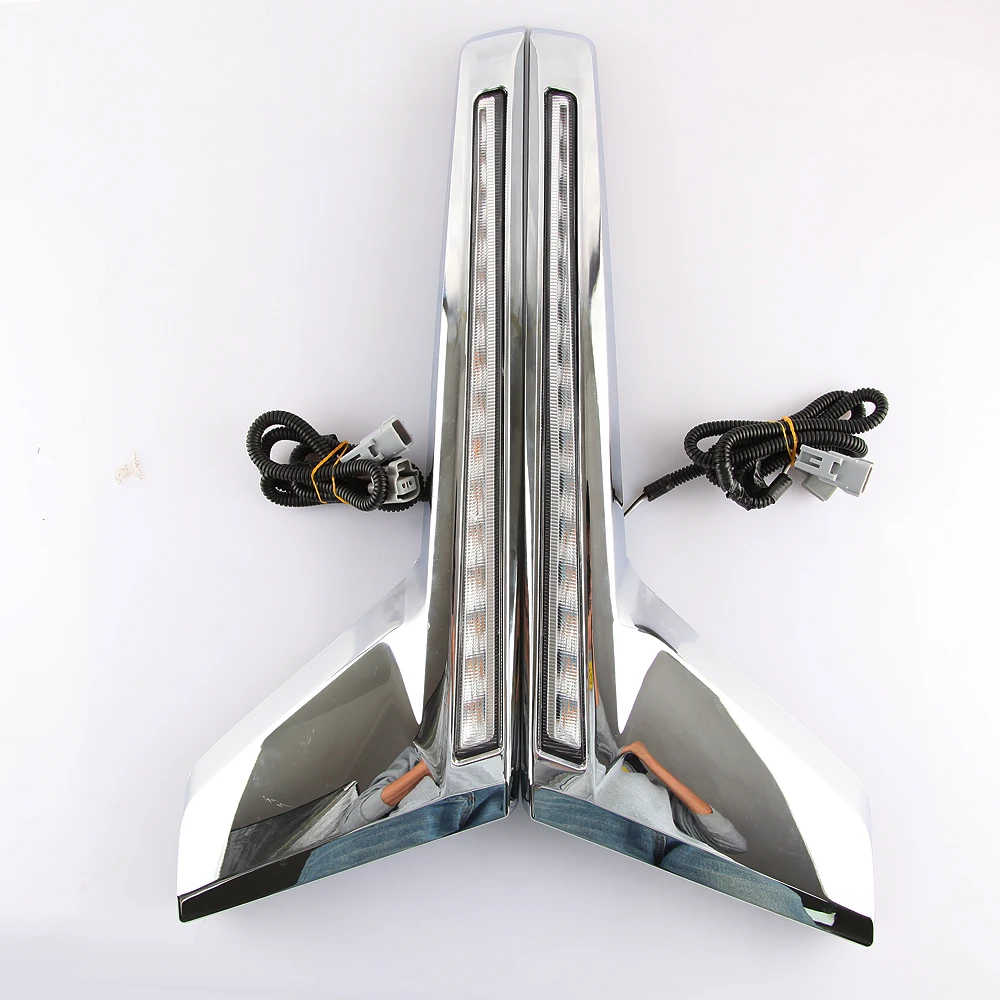 LED light System Chrome Front Grille Lamp Trunning light For Toyota ...