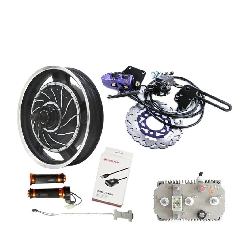 QSMotor 5000W 17inch Electric motorcycle Motor Conversion Kits with ...